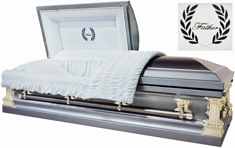 Father' Blue Casket - Same Day Caskets | Local Los Angeles, CA Caskets ...